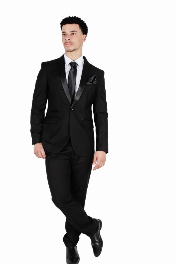 2pc slim fit tuxedo (Black) – SUITS SOCIETY
